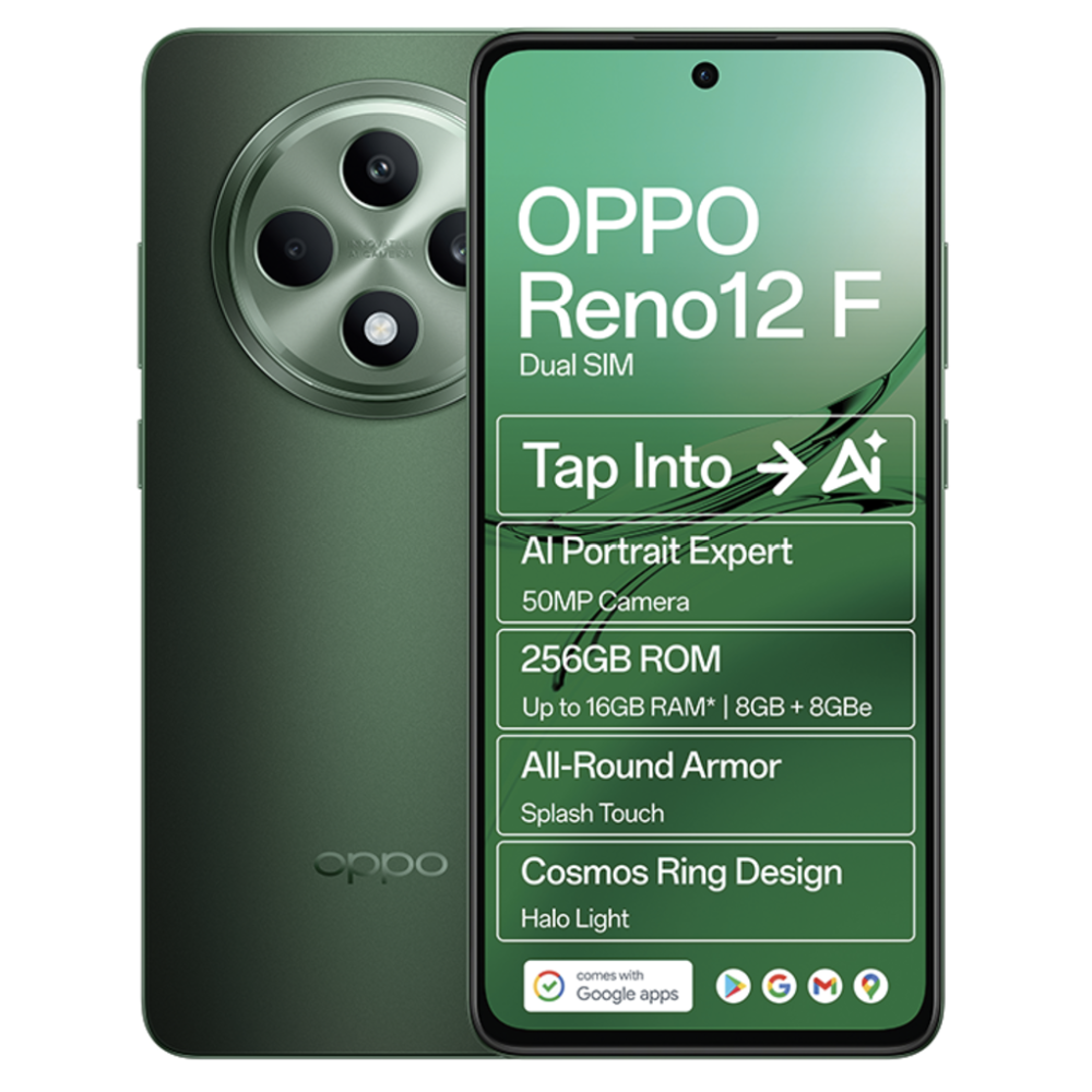 OPPO Reno 12 F 4G 8GB RAM 256GB ROM - Dual SIM - Olive Green ...